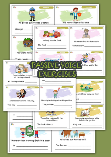 Passive voice exercises | Teaching Resources