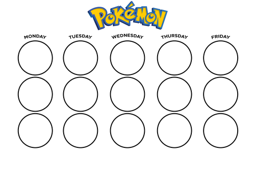 Poekmon Behaviour Chart - Editable | Teaching Resources