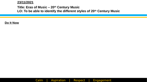 20th Century Music | Teaching Resources