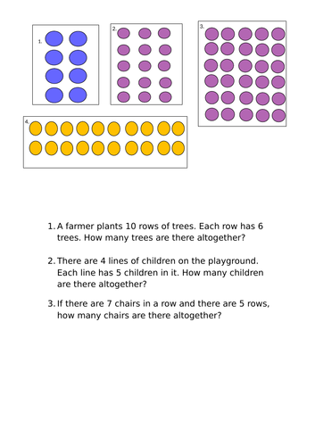 Arrays worksheet | Teaching Resources