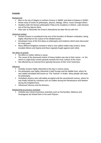 History of forces | Teaching Resources