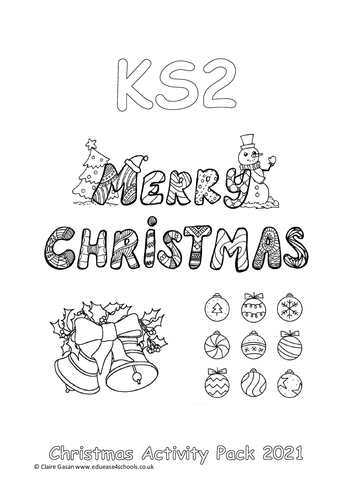 KS2 Christmas Activity Pack | Teaching Resources