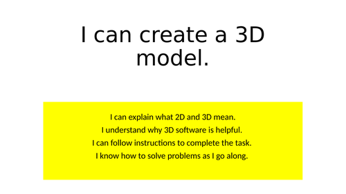 2 x Computing lessons, 3D models using Toytheatre | Teaching Resources