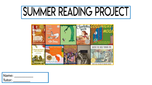 (Summer) Reading Project | Teaching Resources (Summer) Reading Project | Teaching Resources