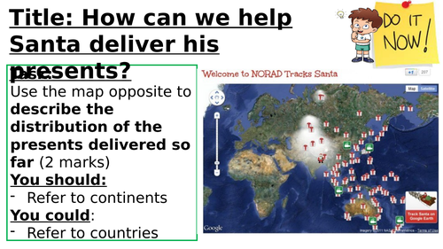 Geography Christmas - Mapping Santa's route! | Teaching Resources