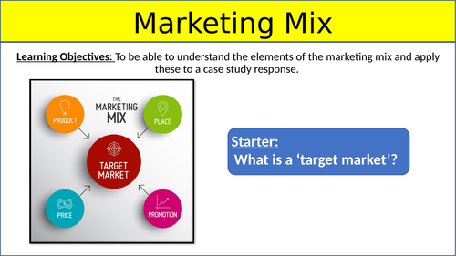 Marketing Mix Lesson | Teaching Resources Marketing Mix Lesson | Teaching Resources