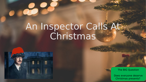 An Inspector Calls Christmas Revision Lesson | Teaching Resources An Inspector Calls Christmas Revision Lesson | Teaching Resources