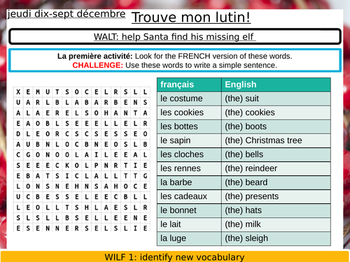 Louis le Lutin - Christmas Elf (French) | Teaching Resources