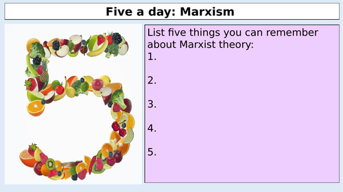AQA A level sociology: Marxist theories of religion | Teaching Resources