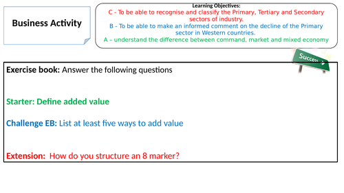 L5 - Business Activity (0450: IGCSE Business) | Teaching Resources L5 - Business Activity (0450: IGCSE Business) | Teaching Resources
