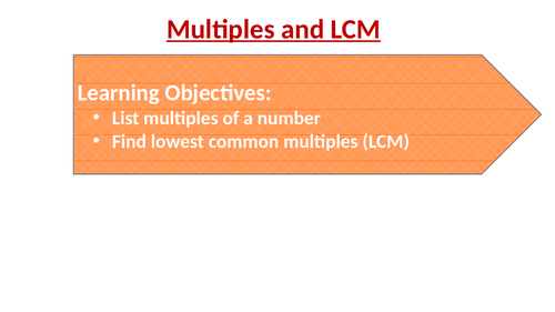 Multiples and LCM: Complete lesson, worksheet and answer sheet ...