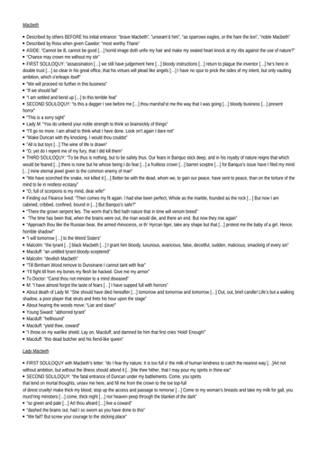 Macbeth Recall | Teaching Resources