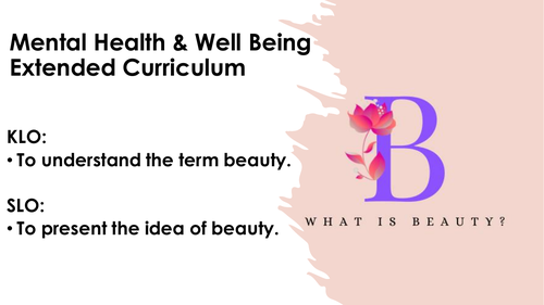 Mental Health & Well Being Lesson - What is beauty? | Teaching Resources