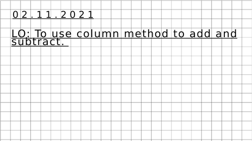 Column Method | Teaching Resources