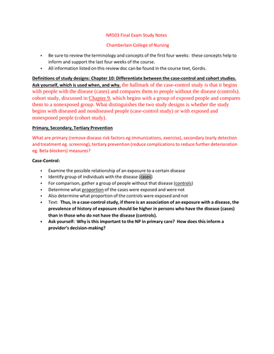 NR503 / NR 503: Population Health, Epidemiology & Statistical ... NR503 / NR 503: Population Health, Epidemiology & Statistical ...