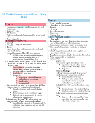 NR304 / NR 304: Health Assessment II Exam 1 Study Guide (Latest 2022/ ... NR304 / NR 304: Health Assessment II Exam 1 Study Guide (Latest 2022/ ...