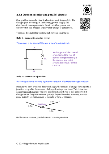 Current in series and parallel circuits | Teaching Resources