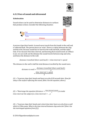 Uses of sound and ultrasound | Teaching Resources