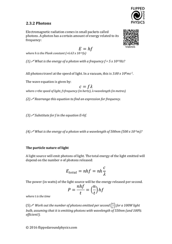 Photons | Teaching Resources