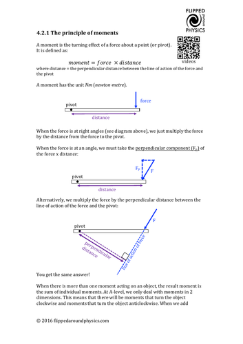 The principle of moments | Teaching Resources