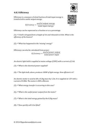 Efficiency | Teaching Resources