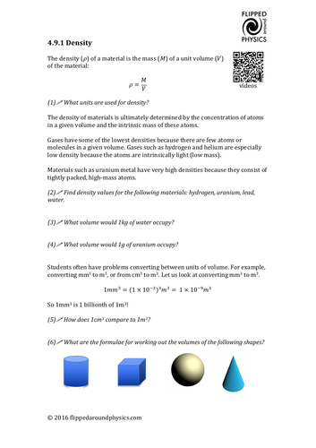Density | Teaching Resources