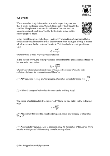 Orbits | Teaching Resources