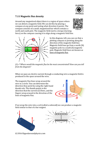 Magnetic flux density | Teaching Resources