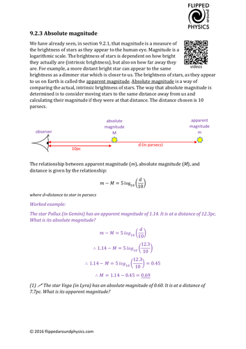 Absolute magnitude | Teaching Resources