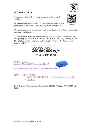 Standard form | Teaching Resources