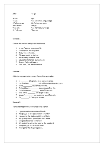 Studio GCSE French (Foundation) – Module 1 – En ville – Page 9 - Aller ...