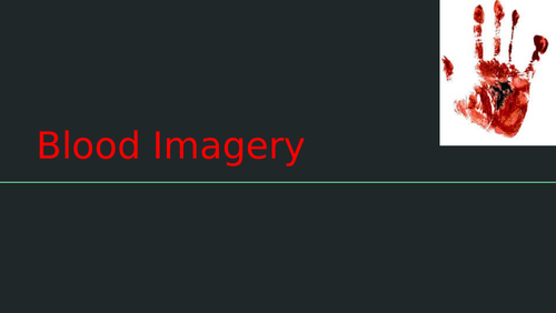 Macbeth - Blood Imagery | Teaching Resources