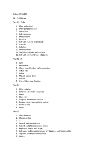 B1 revision questions to match CGP foundation revision guide | Teaching ...
