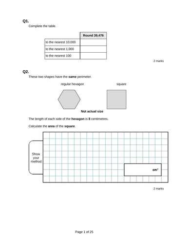 KS2 Maths Reasoning Practise Questions | Teaching Resources