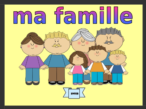Ma famille / Family / Family members | Teaching Resources