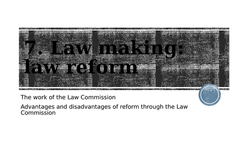 Law Reform | Teaching Resources