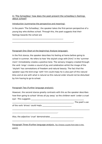 Unseen Poetry Intro Scheme of Work SEE | Teaching Resources