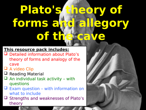Plato's theory of forms and allegory of the cave: A-Level (Full 2-hour ...