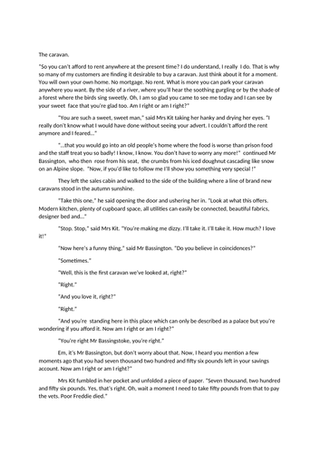 The Caravan. Captivating story to read and continue. | Teaching Resources