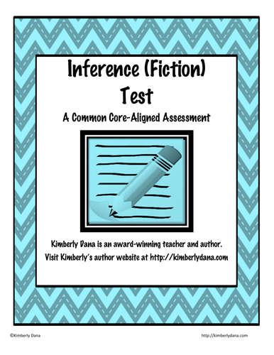 Inferences (Fiction) Test Assessment | Teaching Resources