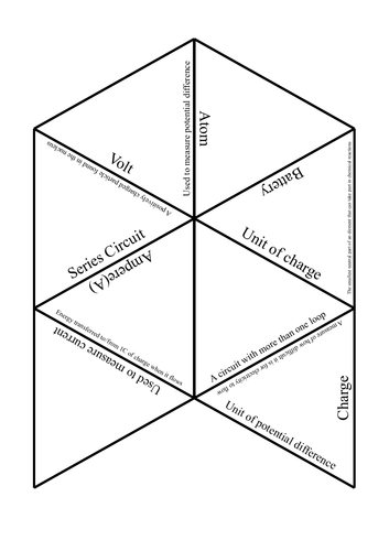 Circuit Vocab Tarsia with Answers | Teaching Resources