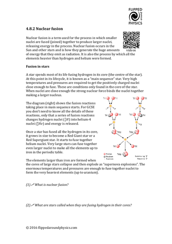 Nuclear fusion | Teaching Resources