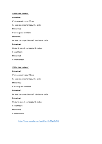 AQA / EDEXCEL Studio GCSE French (Higher) – Module 2 - Ma vie d ...