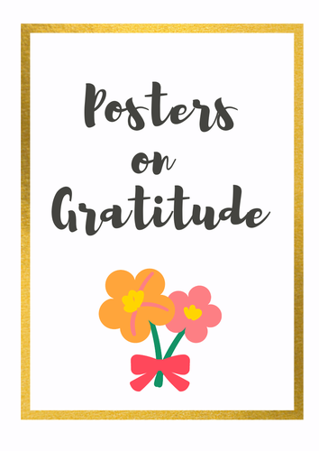 Gratitude Posters | Teaching Resources