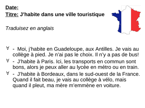 AQA/EDEXCEL Studio GCSE French (Higher) – Module 4 – Point de départ 2 ...