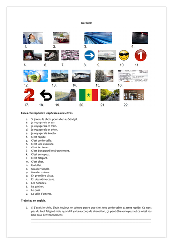 AQA/EDEXCEL Studio GCSE French (Higher) – Module 5 – En route! – Pages ...