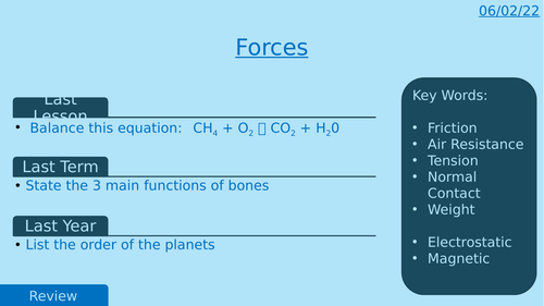 KS3 Science - Forces | Teaching Resources