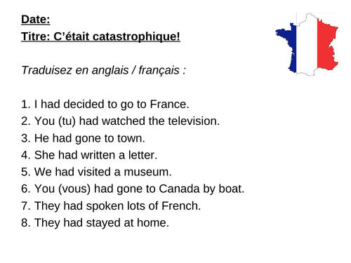 AQA/EDEXCEL Studio GCSE French (Higher) – Module 5 – C’était ...