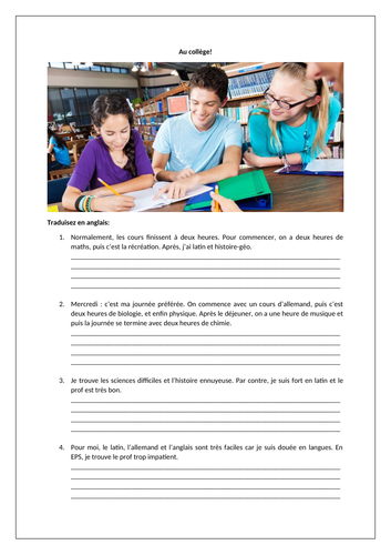 AQA/EDEXCEL Studio GCSE French (Higher) – Module 6 – Point de départ ...