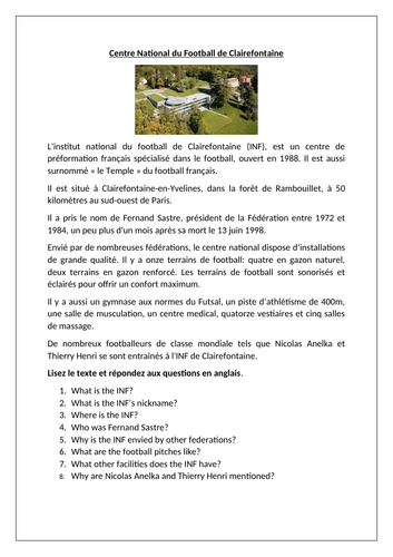 AQA/EDEXCEL Studio GCSE French (Higher) – Module 6 – Mon bahut – Page ...